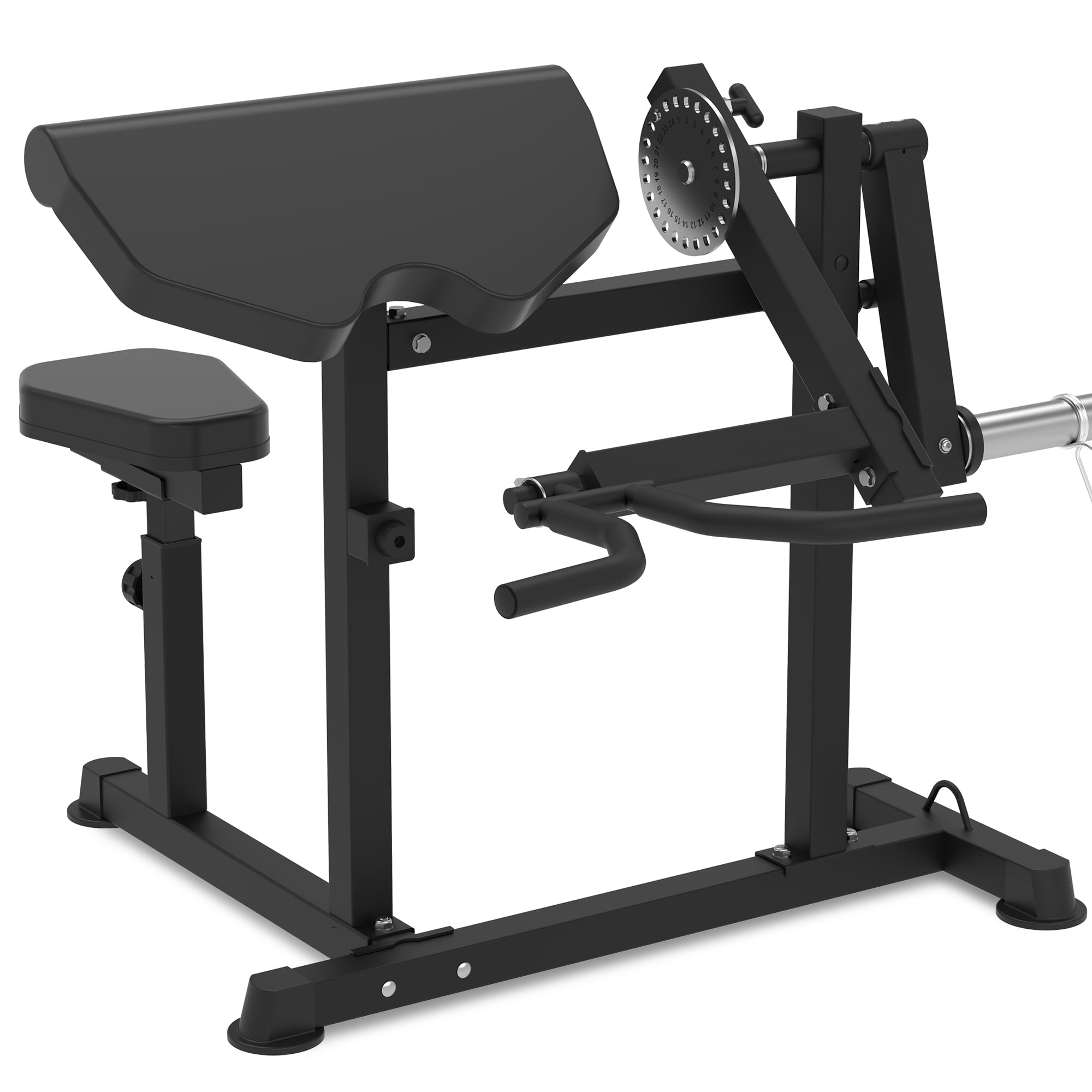HVO Bicep Tricep Curl Machine Preacher: Bench 2 in 1 Arm Curl and ...