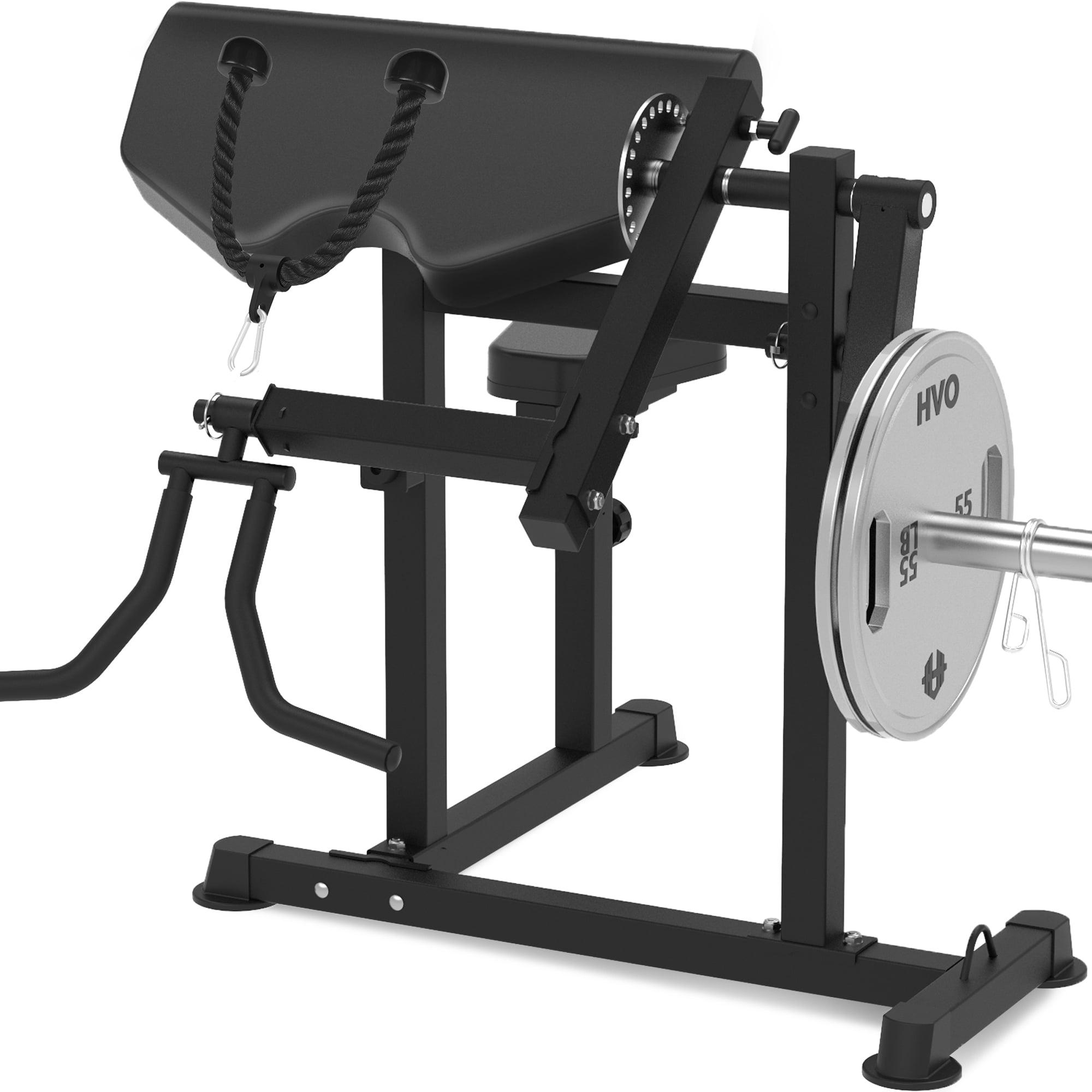 HVO Bicep Tricep Curl Machine Preacher: Bench 2 in 1 Arm Curl and ...