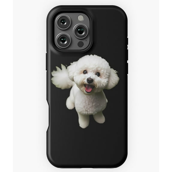Bichon Frisé Cute Fluffy White Dog Phone Case for iPhone 16 15 14 13 12 ...