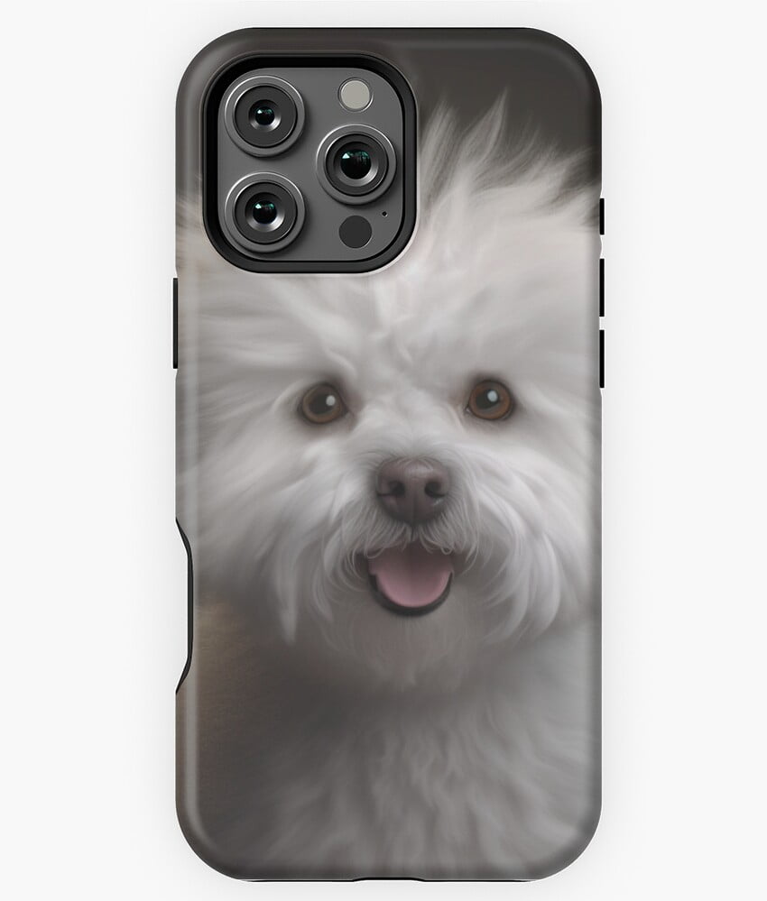Bichon Frise Adorable and Affectionate Phone Case for iPhone 16 15 14 ...