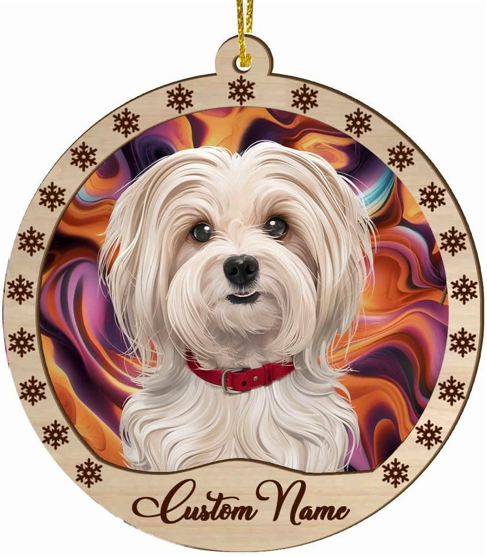 Bichon Frise Christmas Ornament - Bichon Frise Ornaments for Christmas ...