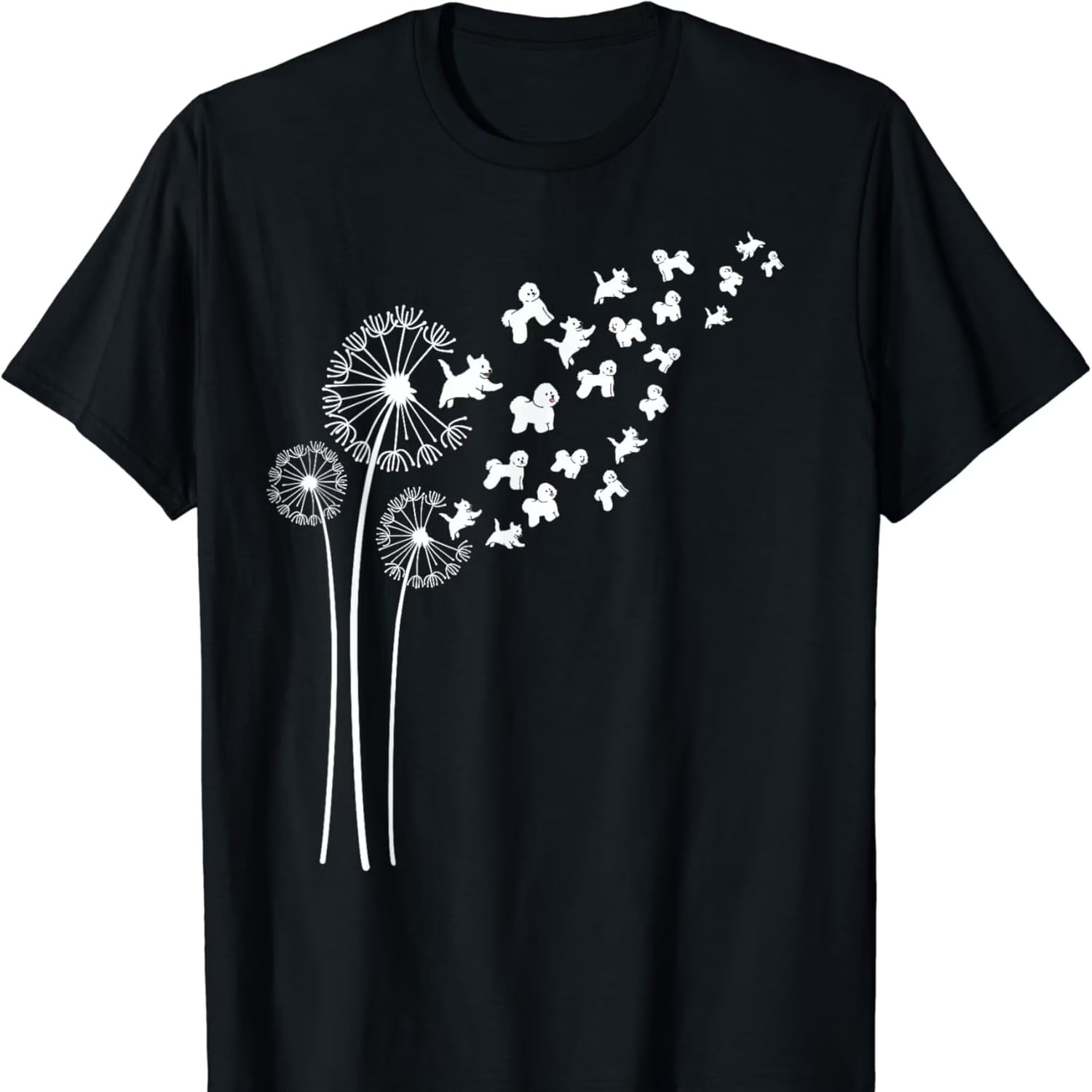 Bichon Frise DanD1ELIon Flower For DanD1ELIons And Dog Lover T-S1Hirt ...