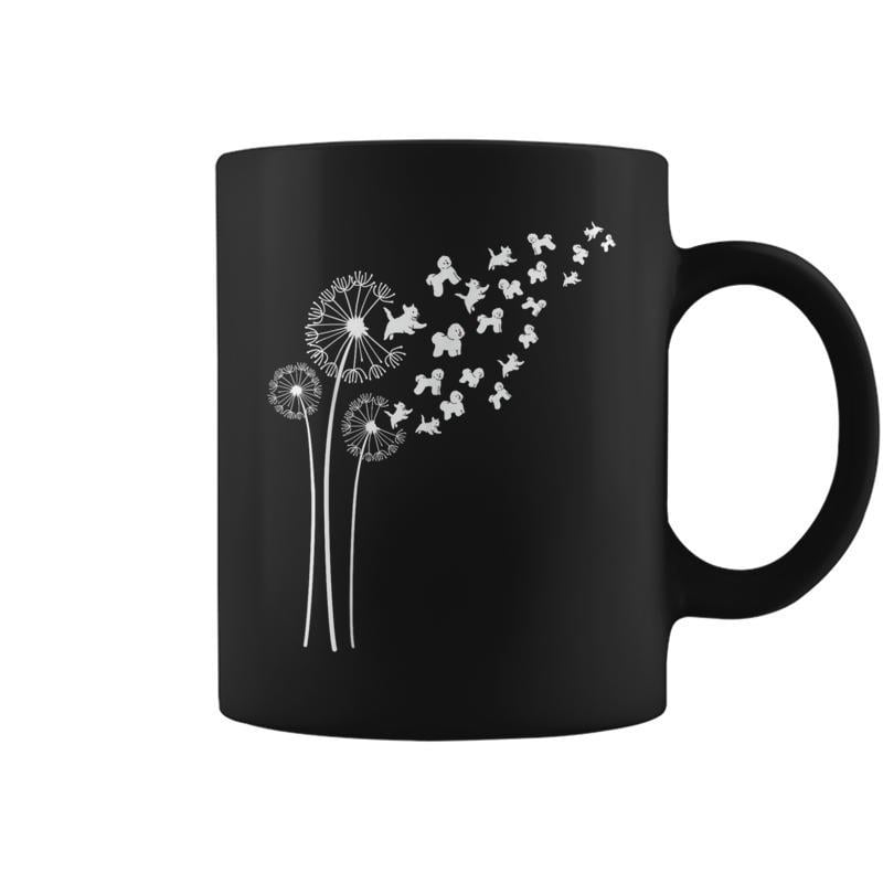 Bichon Frise Dandelion Flower For Dandelions And Dog Lover Coffee Mugs ...