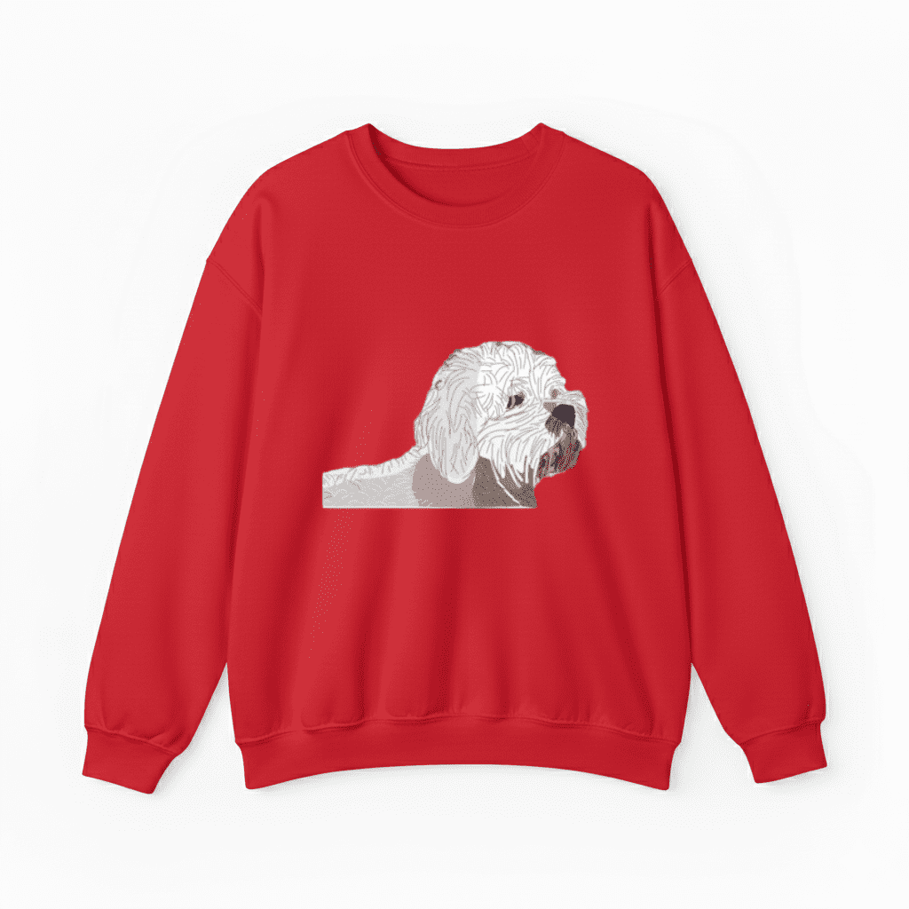Bichon Frise Dog on Blue Cute Pet Lover Artistic Breed Graphic ...