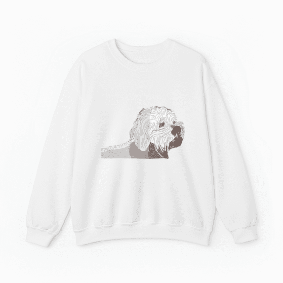 Bichon Frise Dog on Blue Cute Pet Lover Artistic Breed Graphic ...