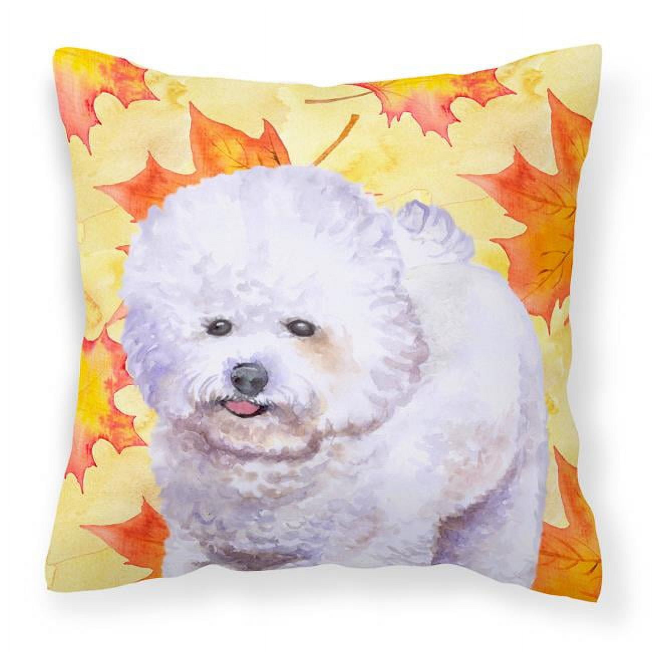 Bichon Frise Fall Fabric Decorative Pillow - Walmart.com