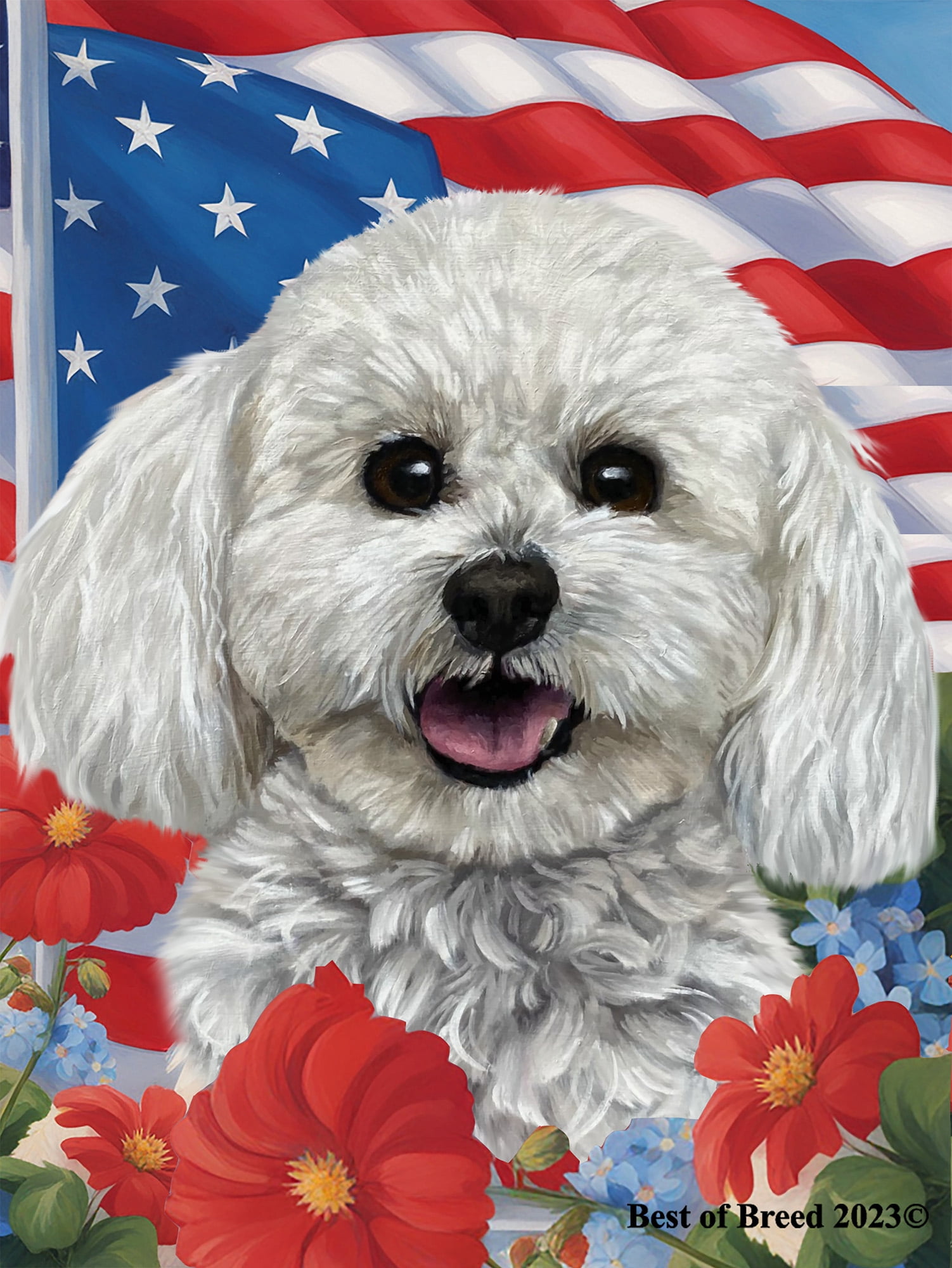 Bichon Frise Show Cut - Best of Breed All-American Patriotic I House ...