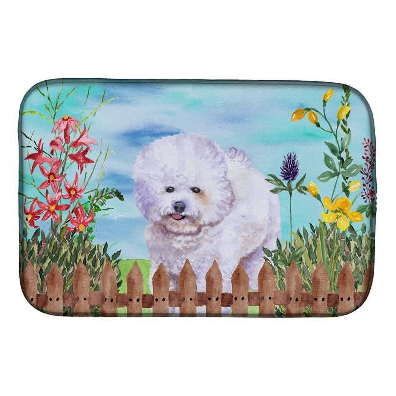 Bichon Frise Spring Dish Drying Mat - Walmart.com