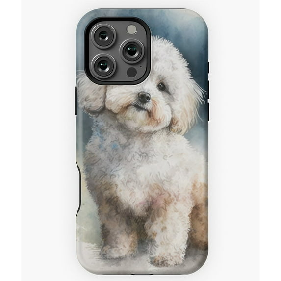 Bichon Frise Watercolour Painting Phone Case for iPhone 16 15 14 13 12 11 Pro Max - Walmart.com