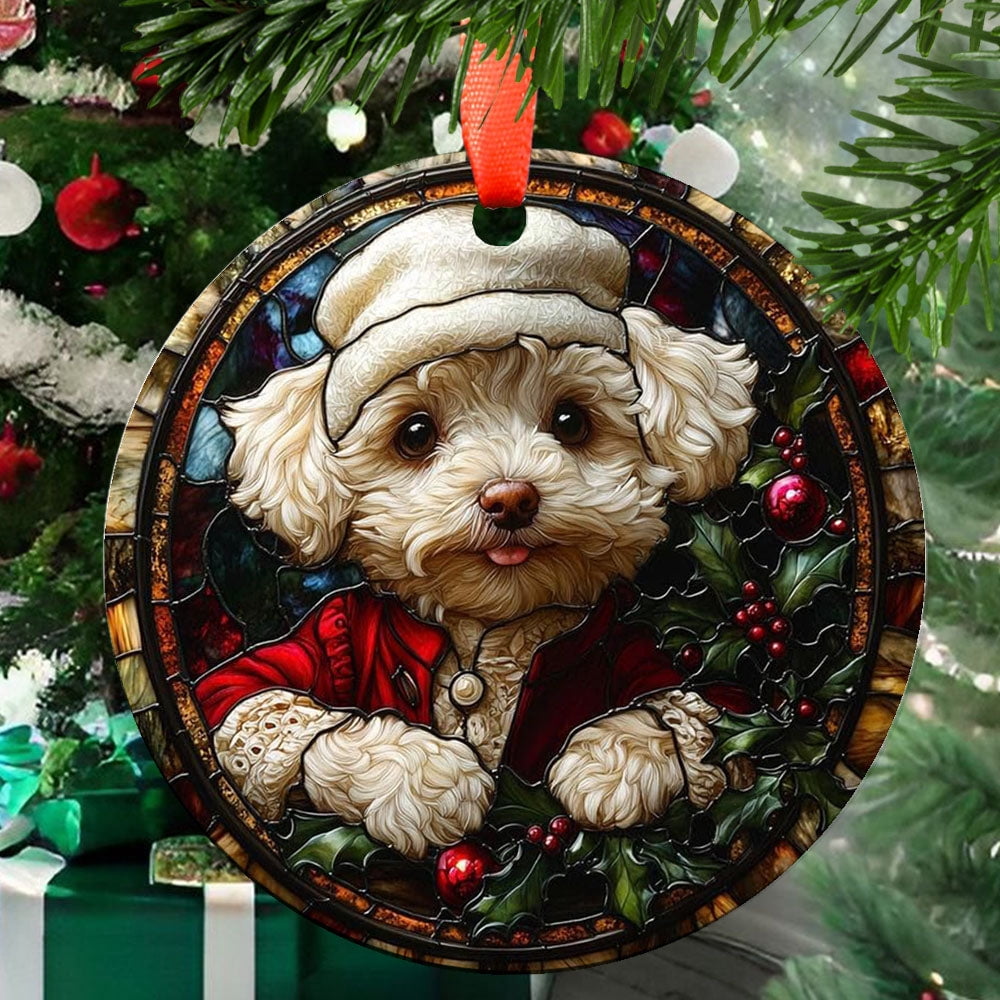 Bichons Frises Dog 1 Ceramic/Acrylic Ornament for Christmas Tree ...