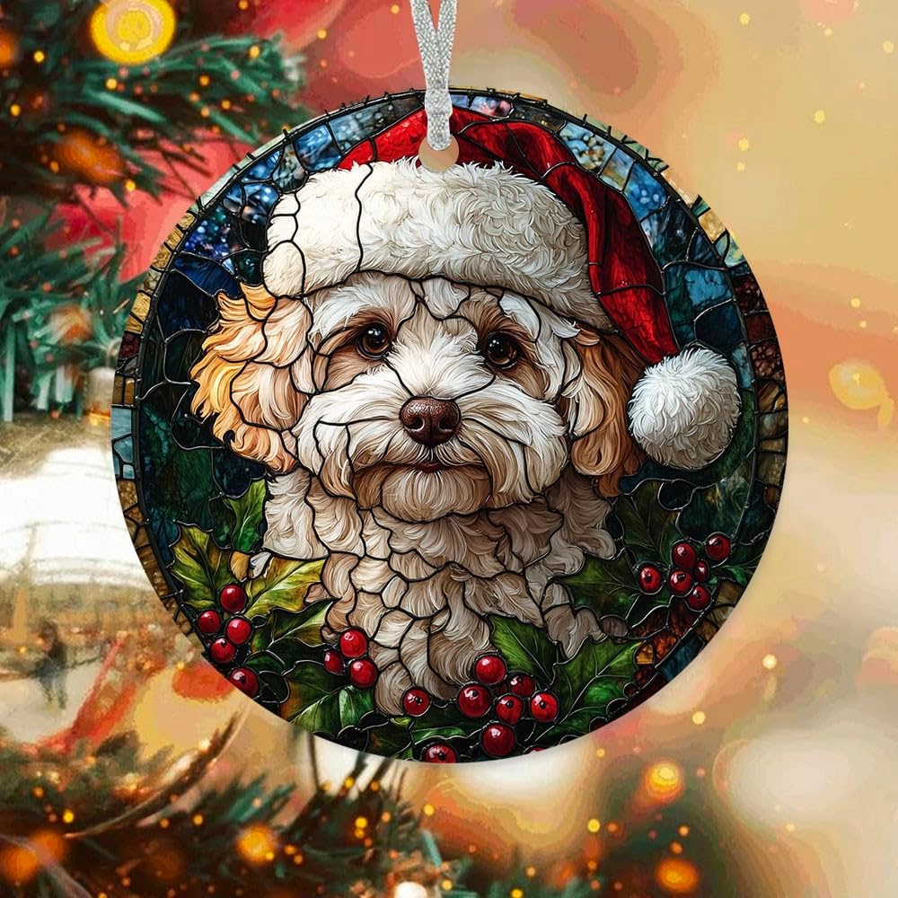 Bichons Frises Dog Custom Ornaments 2025, Bichons Frises Dog Ornament ...