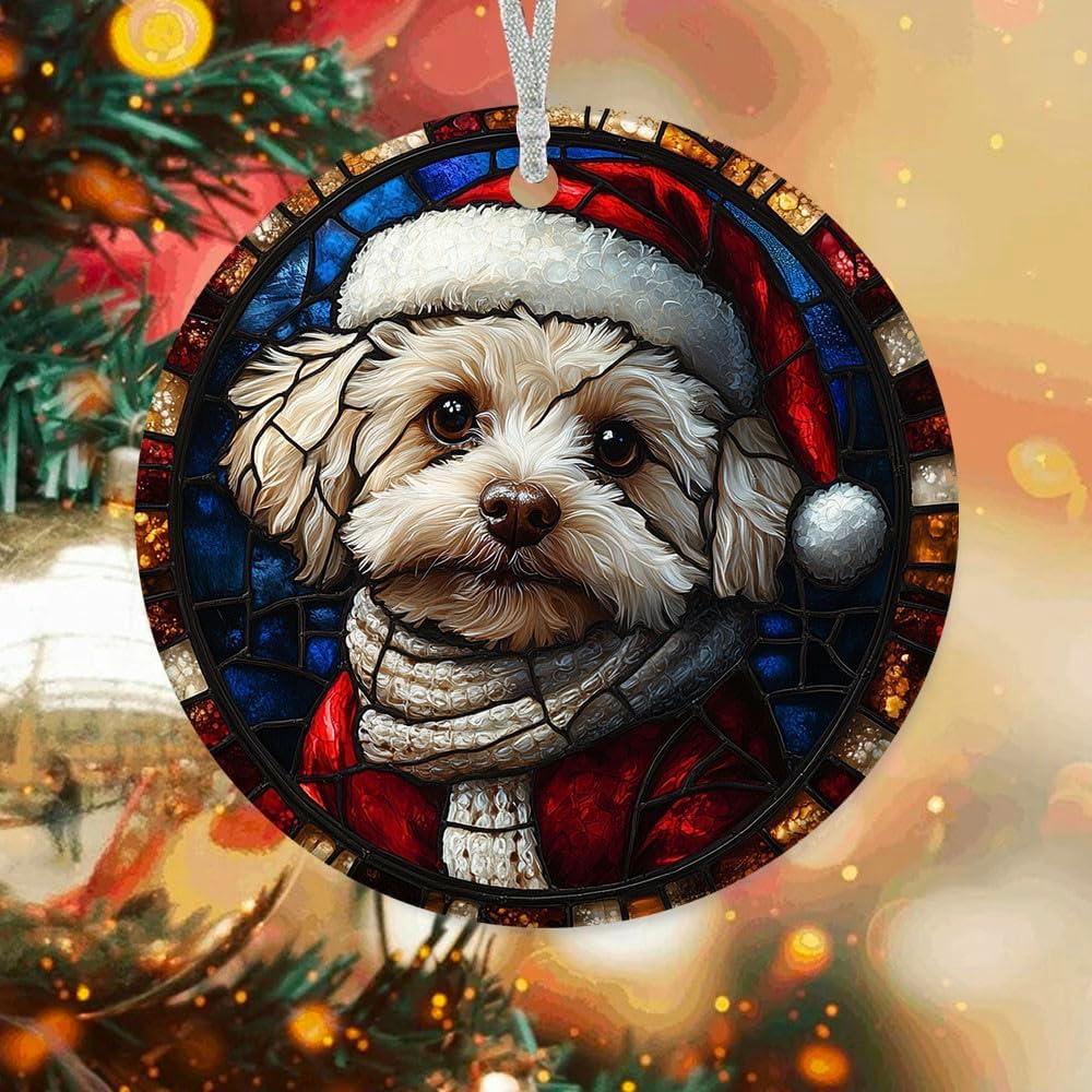 Bichons Frises Dog Custom Ornaments 2025, Bichons Frises Dog Ornament ...