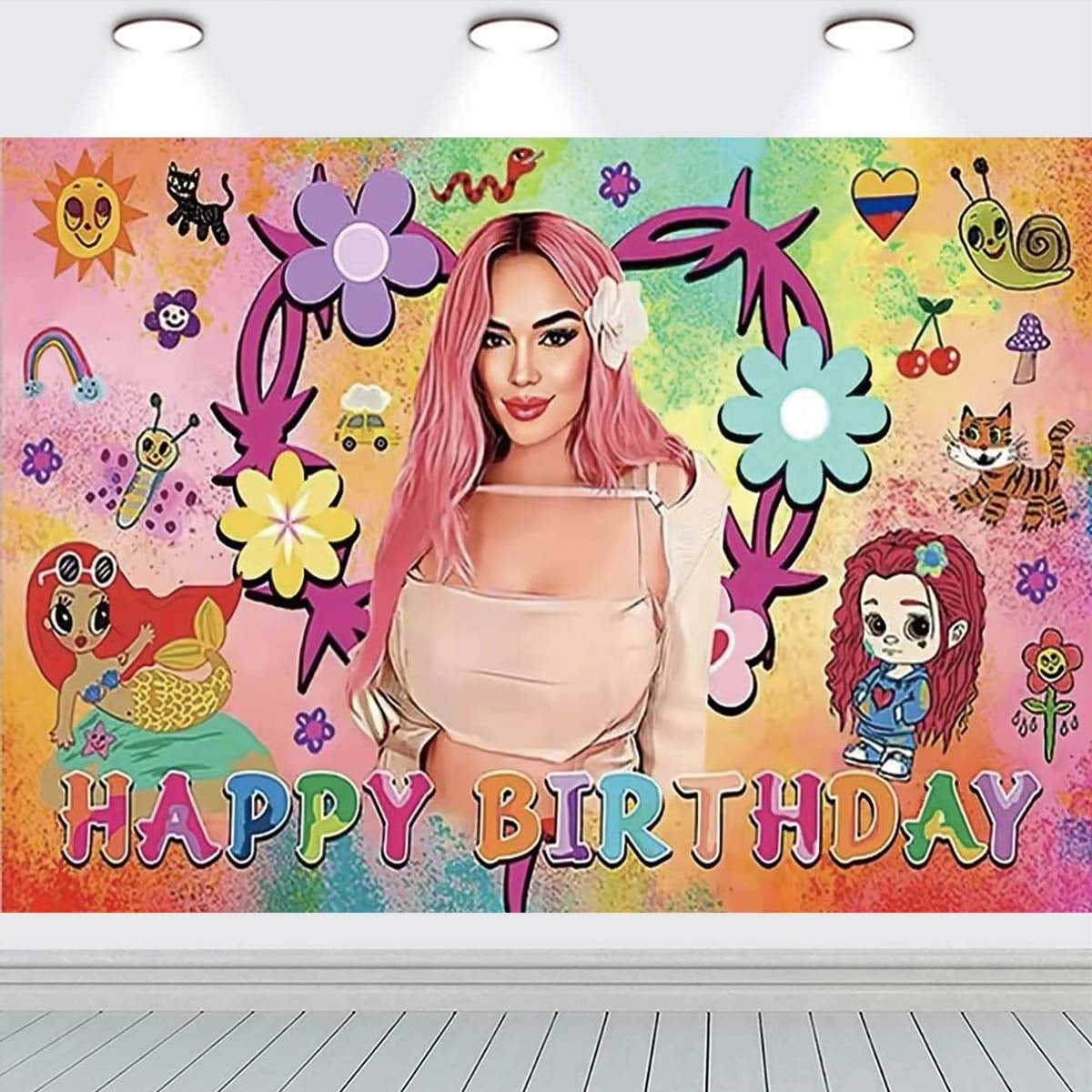 Bichota Karol G Backdrop Banner Party Supplies Poster Movie Theme Background for Photography ...