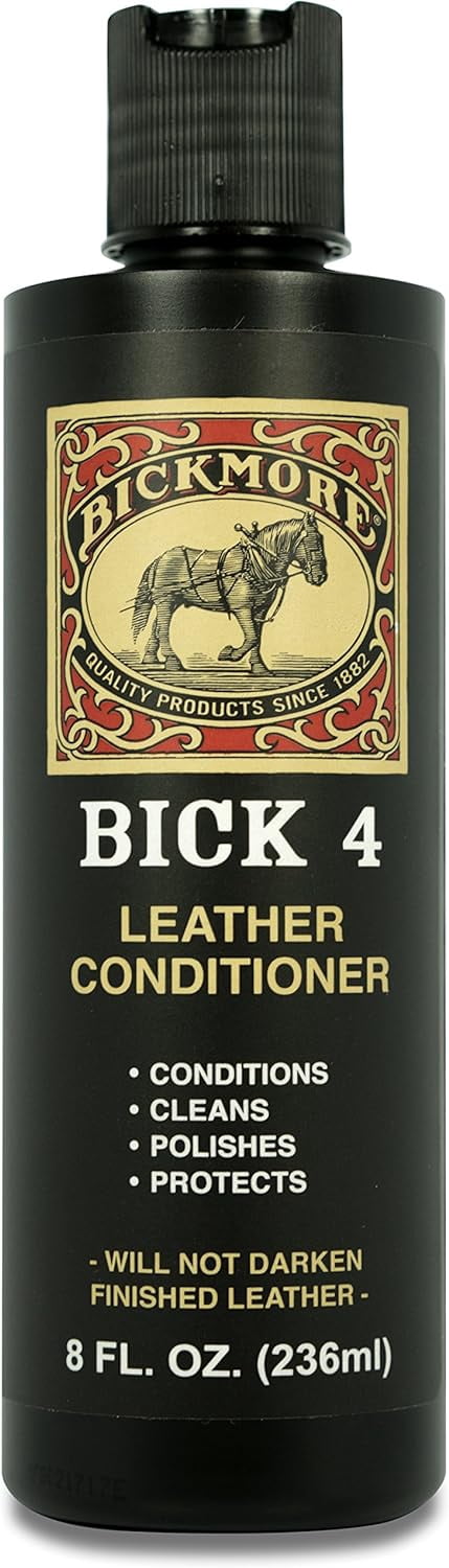 Bick 4 Leather Conditioner and Leather Cleaner 8 oz - Will Not Darken ...