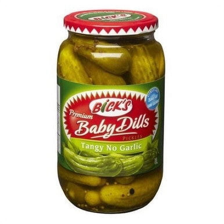 Bick's Tangy Baby Dill Pickles, Crunchy Dill Flavour Snack, 1L ...