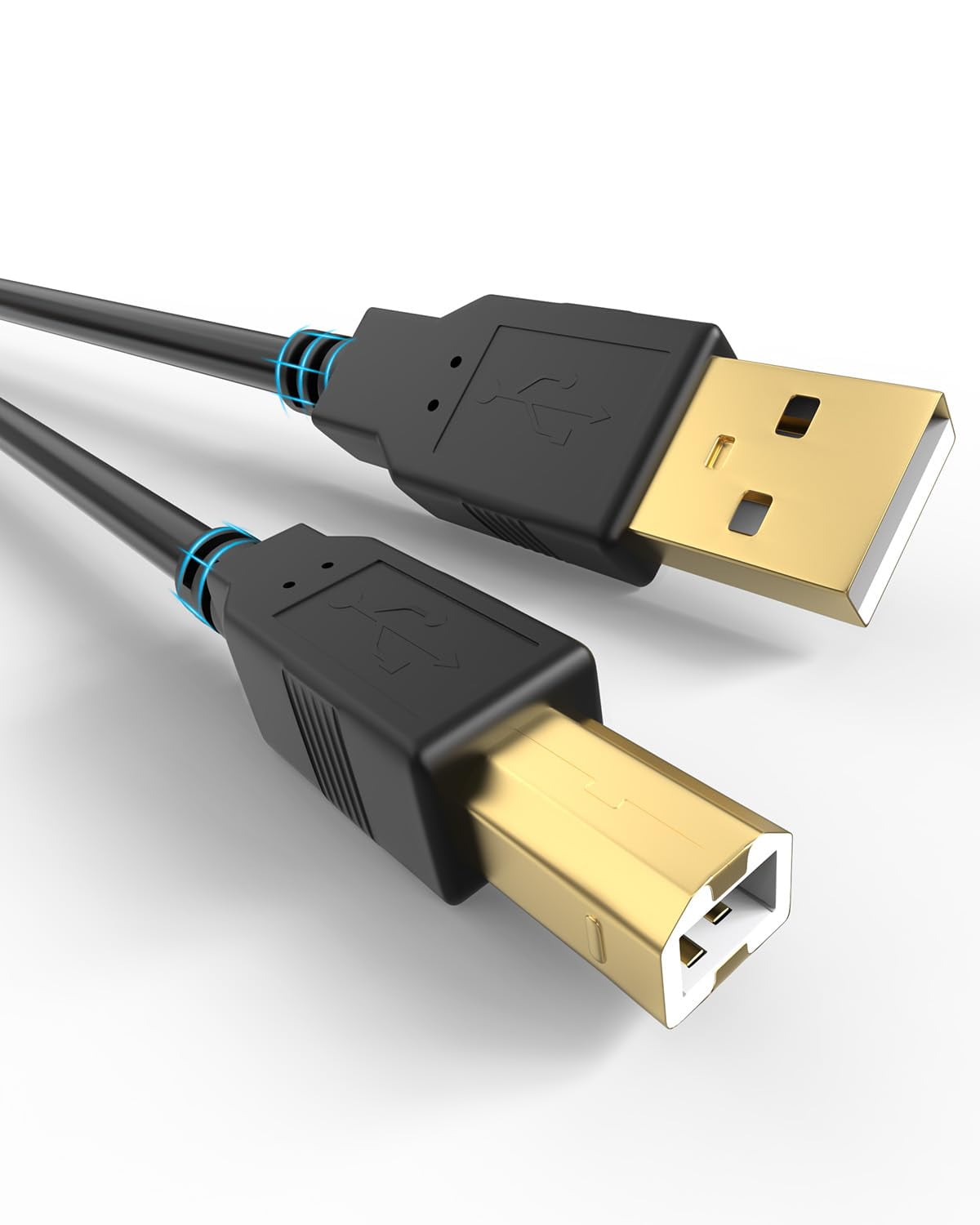 Bicmice USB-A to USB-B 2.0 Printer Cable 480 Mbps High-Speed for Hp ...