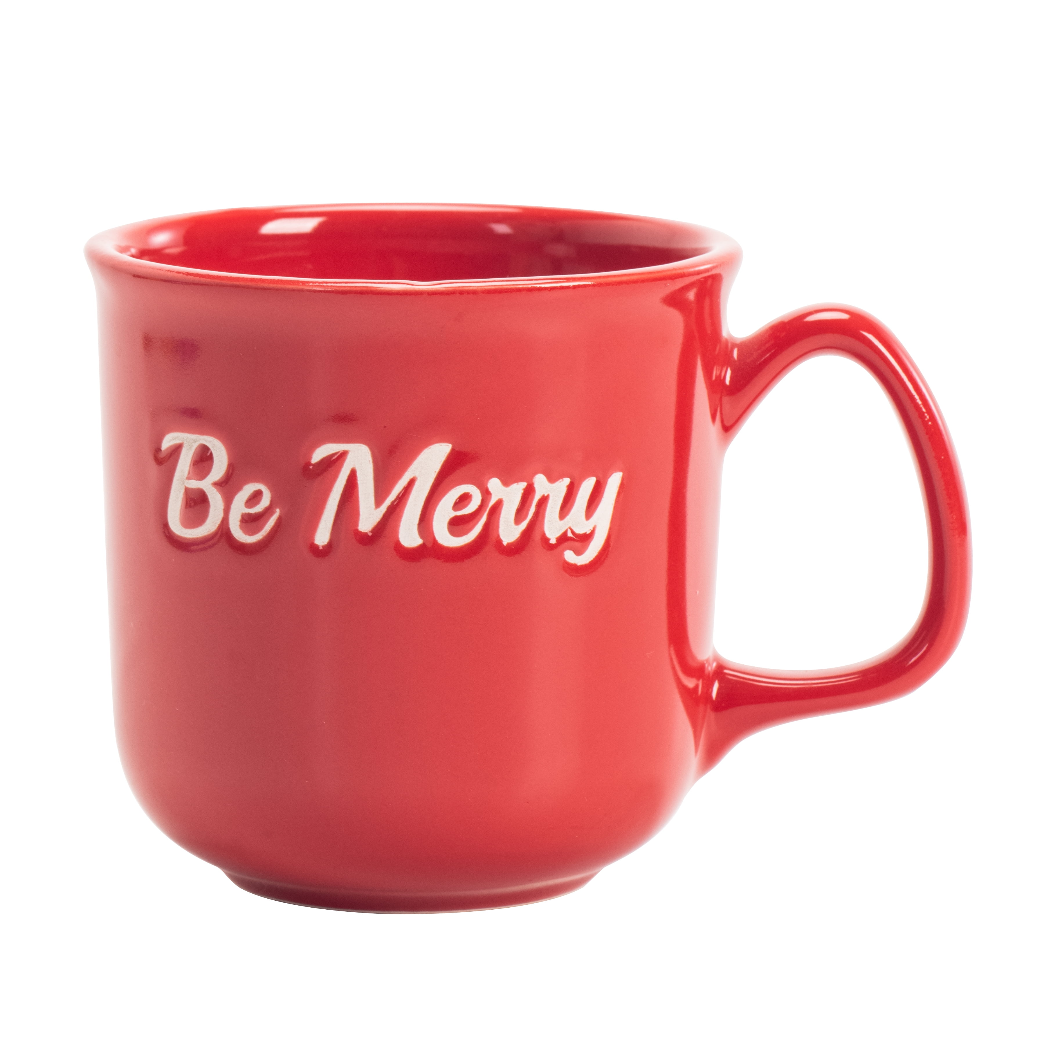 Bico Be Merry Red 15oz Ceramic Hand Painted Mug, for Coffee, Tea, Hot ...
