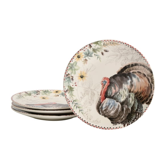 Bico Blessing Season 11 inch Dinner Plates, Set of 4, for Pasta, Salad ...