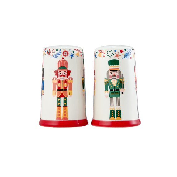 Bico Christmas Soldier Ceramic Salt & Pepper Shaker Set, for Kitchen or ...