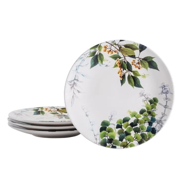 Bico Ceramic Dinnerware, 11 inch Nordic Village Dinner Plates, Set of 4 ...