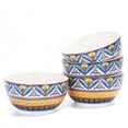 Bico Havana 26oz Ceramic Soup Bowls Set of 4, for Pasta, Salad, Cereal ...