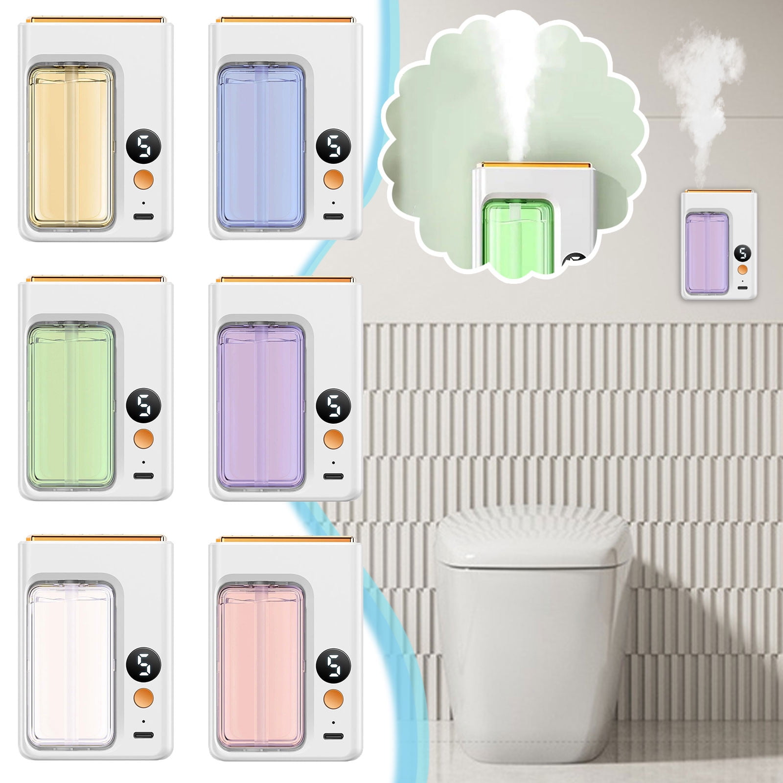 Bicoasu 2024-Clearance! Automatic Aromatherapy Diffuser, Digital ...