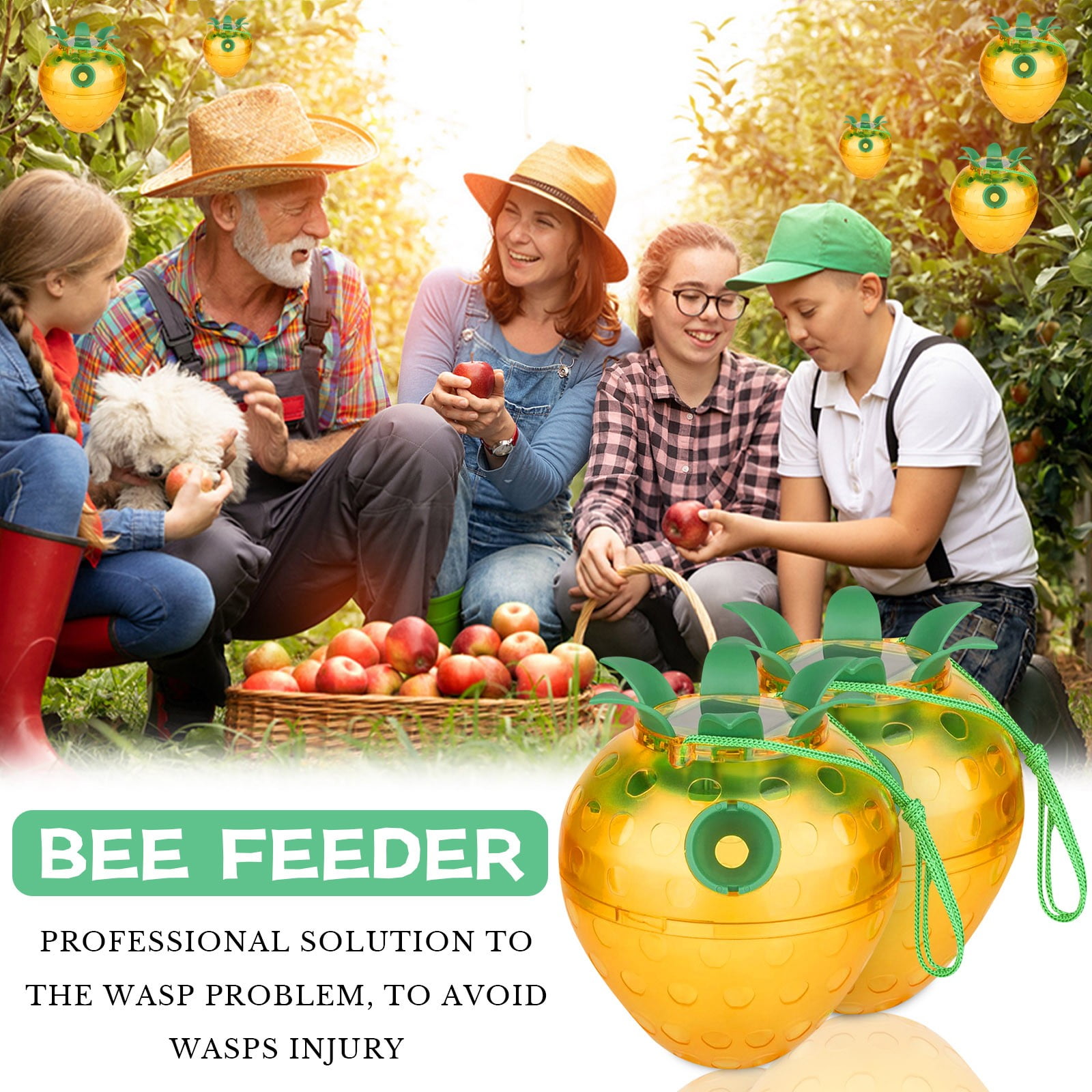 Bicoasu Bee Catcher Wasp Traps for Hunting Wasps, Bees, Hornets, Bee ...