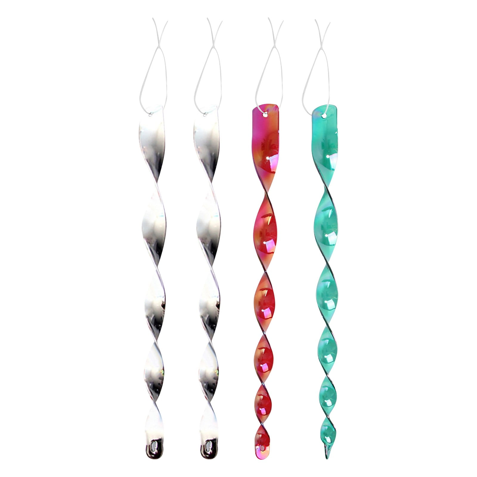 Bicoasu Bird Wind Twisting Scare Rods Reflective Ornamental Spiral ...