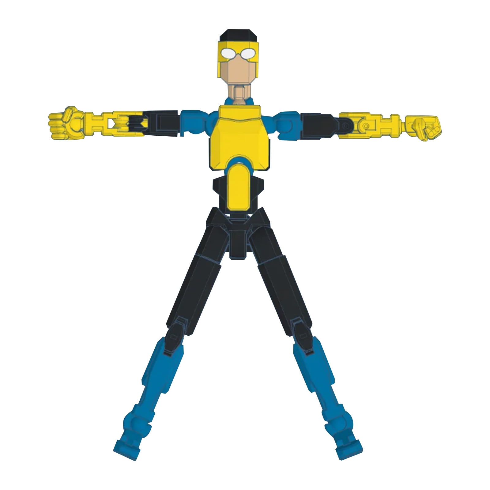 Bicoasu Celebrate Creativity with A 5.3Inch Yellow Invincible Figure ...