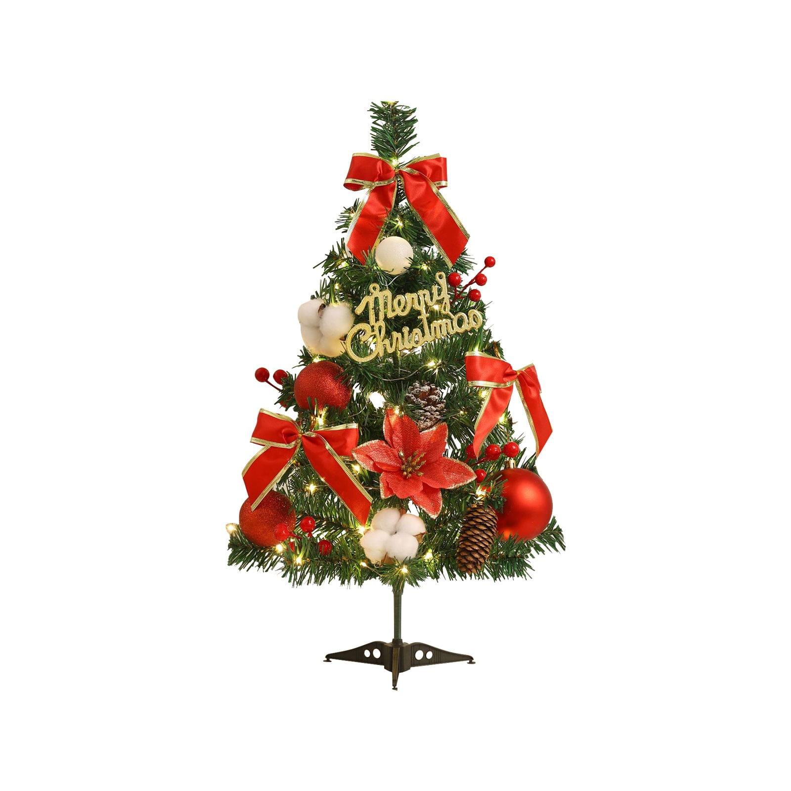 Bicoasu Christmas Trees,45cm 60cm Christmas Tree Ornaments Desktop ...