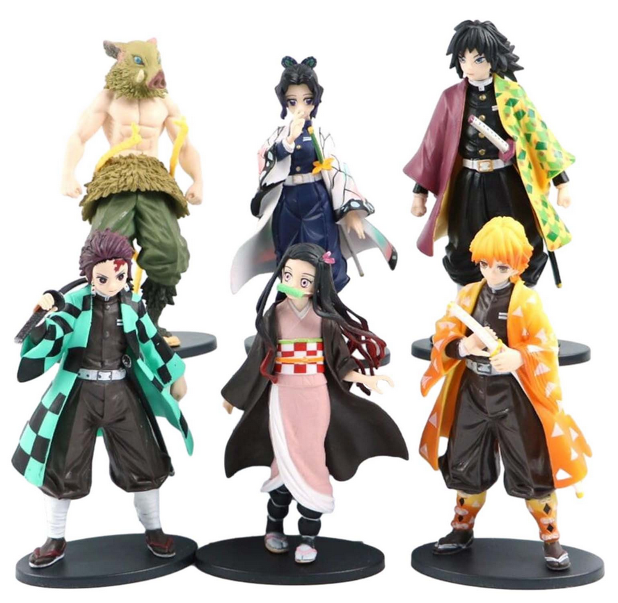 Bicoasu Demon Slayer 6-Piece Collector’s Action Figure Set - Honor the ...