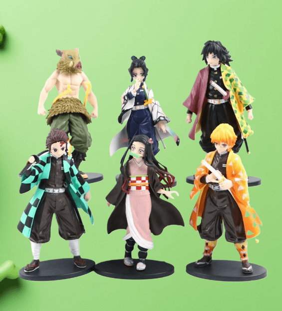 Bicoasu Demon Slayer Inner Samurai Reminder Action Figure Set of 6 ...