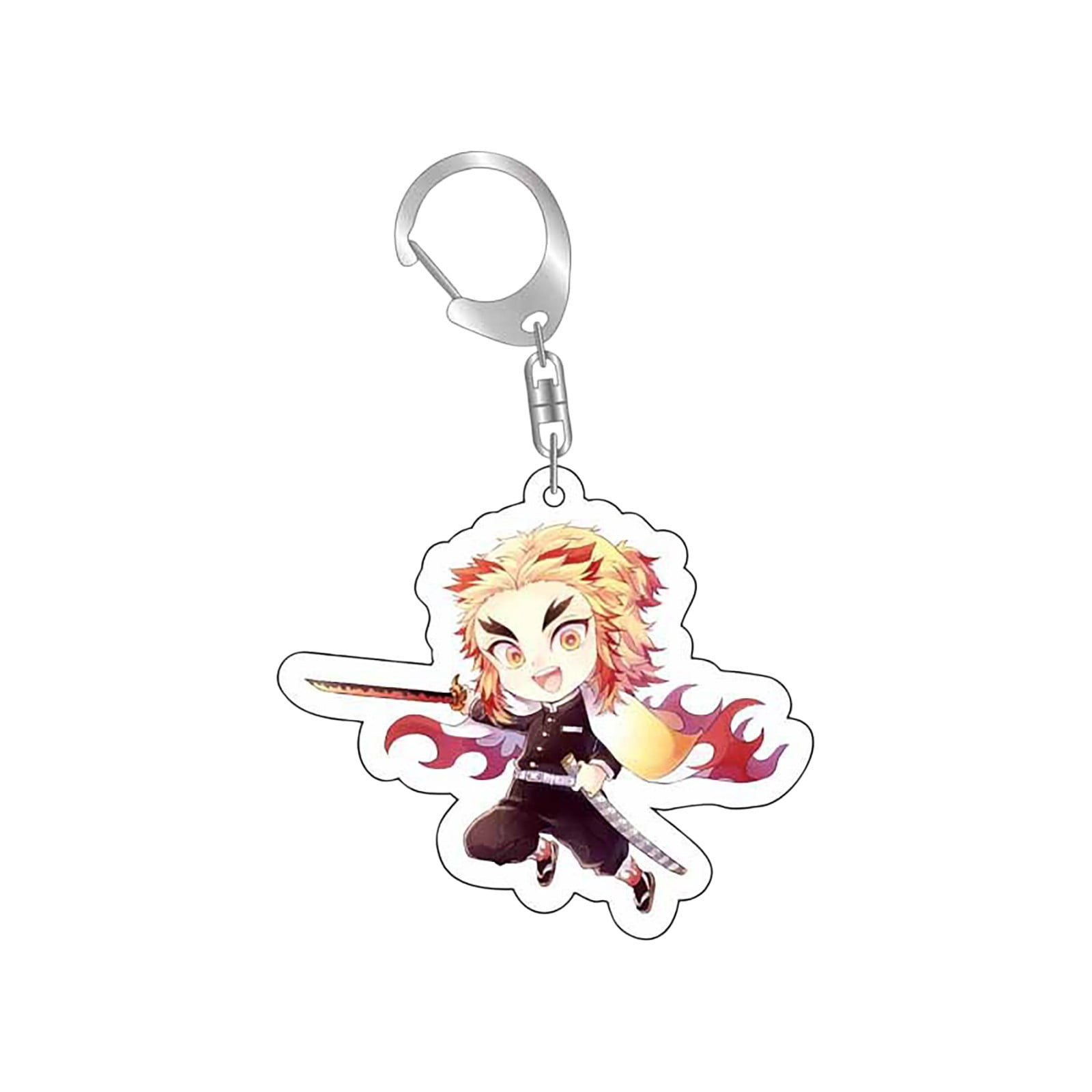 Bicoasu Demon Slayer Rengoku Kyoujurou Anime Acrylic Keychain Demon ...