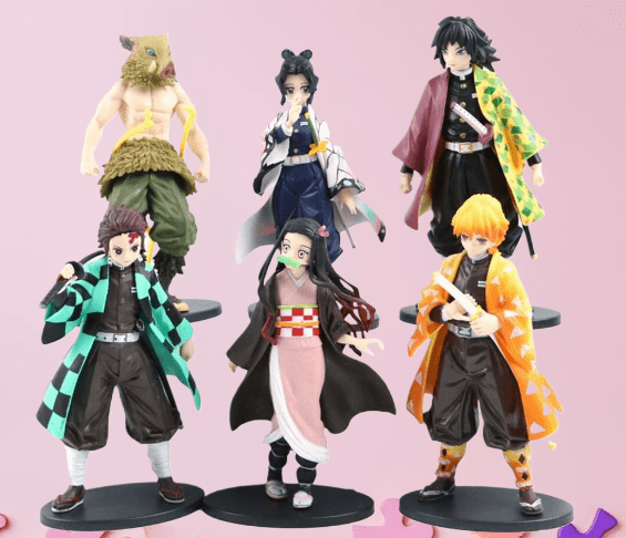 Bicoasu Demon Slayer Unbreakable Spirit Action Figure Set of 6 ...