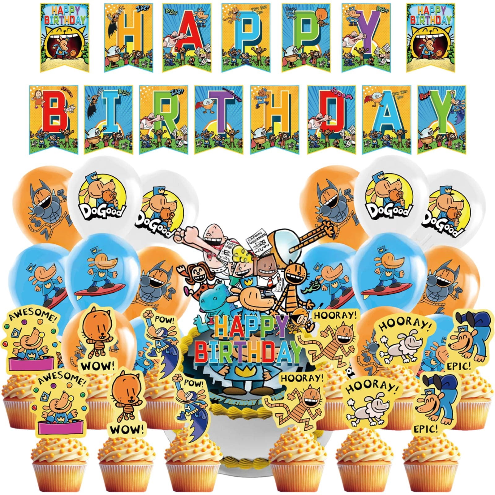Bicoasu Dogman Party Supplies: The Ultimate Game Theme Party Scene ...