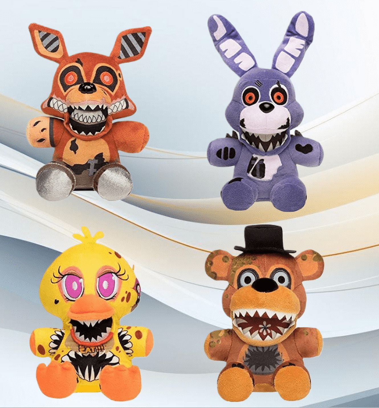 Bicoasu Five Nights At Freddy's Plush 4 Pack: FNAF Security Breach ...