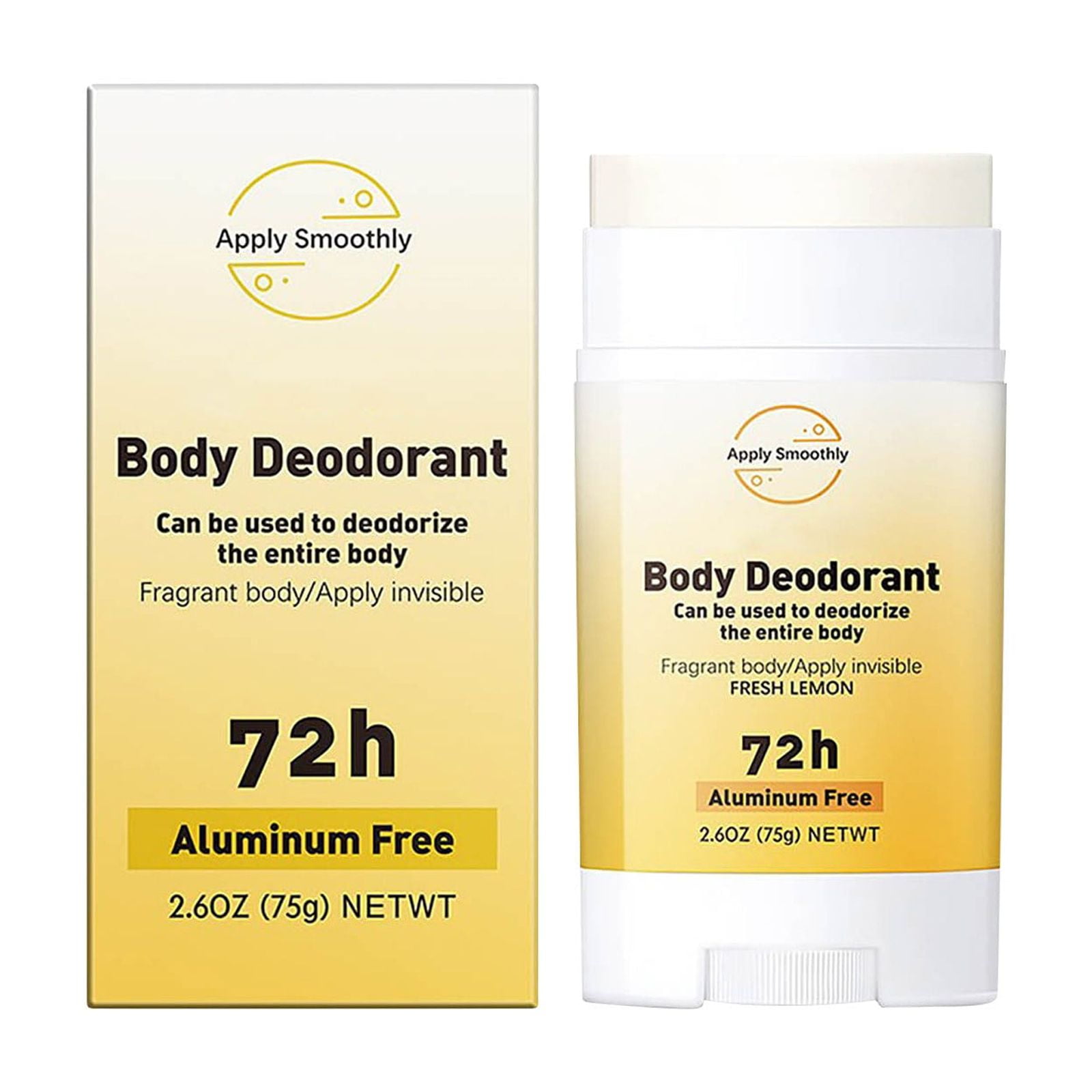 Bicoasu Full Body Deodorant for Men and Women,Lemon Body Deodorant For Men And Women To Remove ...