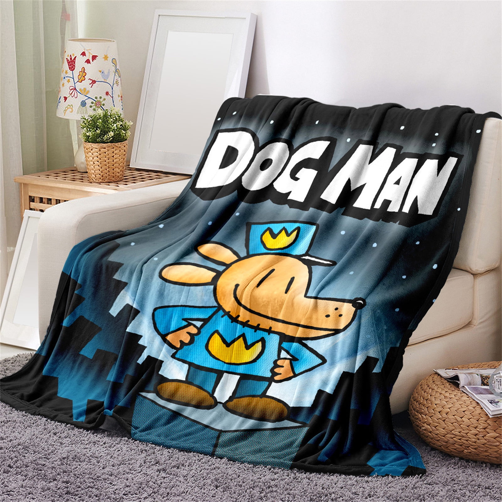 Bicoasu Gifts That Warm the Heart: Cute Anime Dogman Flannel Blankets ...