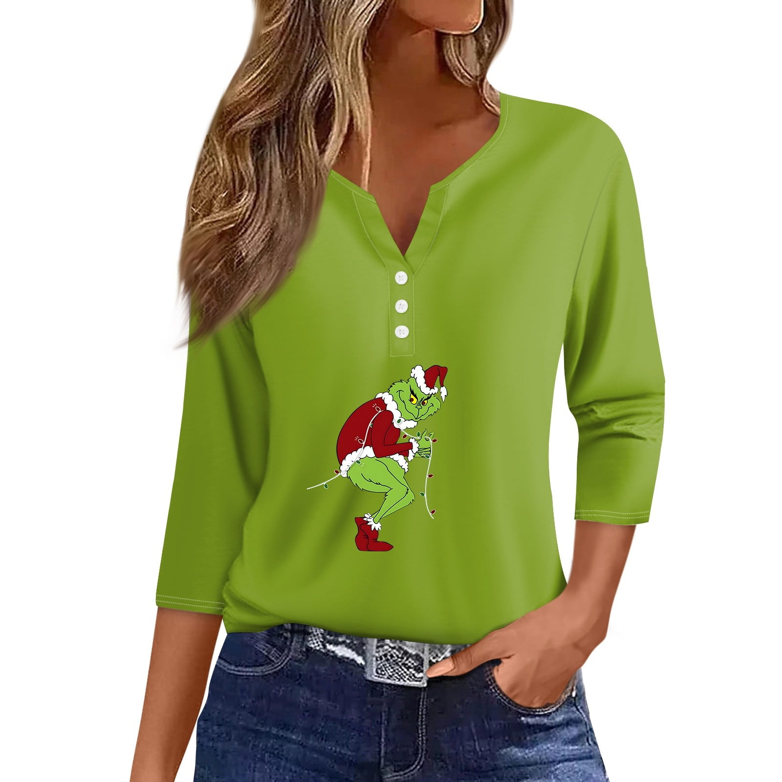 Bicoasu Grinch Costume Christmas Sweatshirtss,Women's Christmas Graphic ...