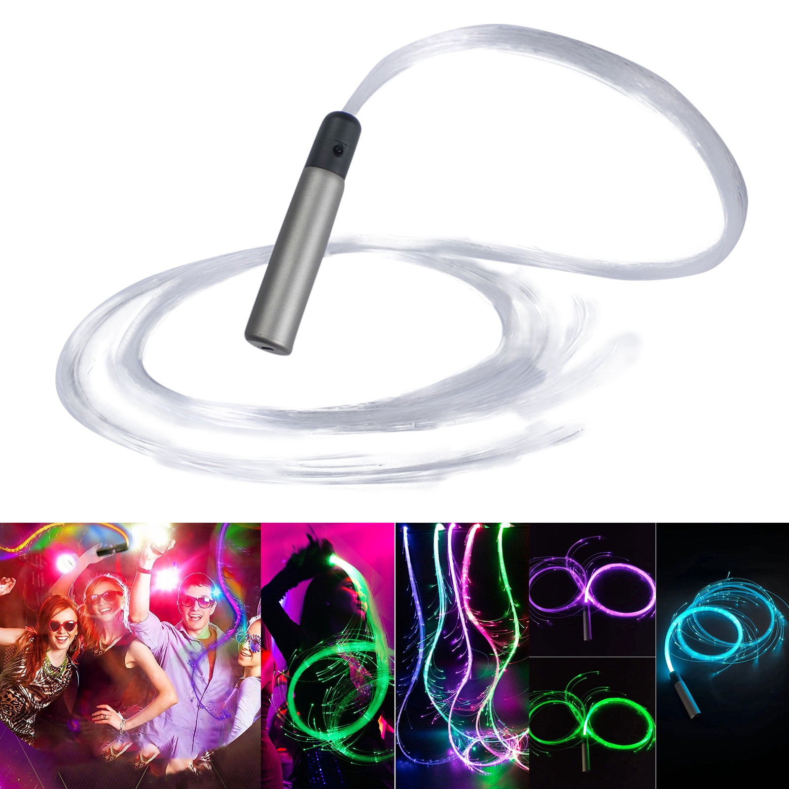 Bicoasu Halloween Led Luminous Whip Rechargeable Led Whip Led Optical ...