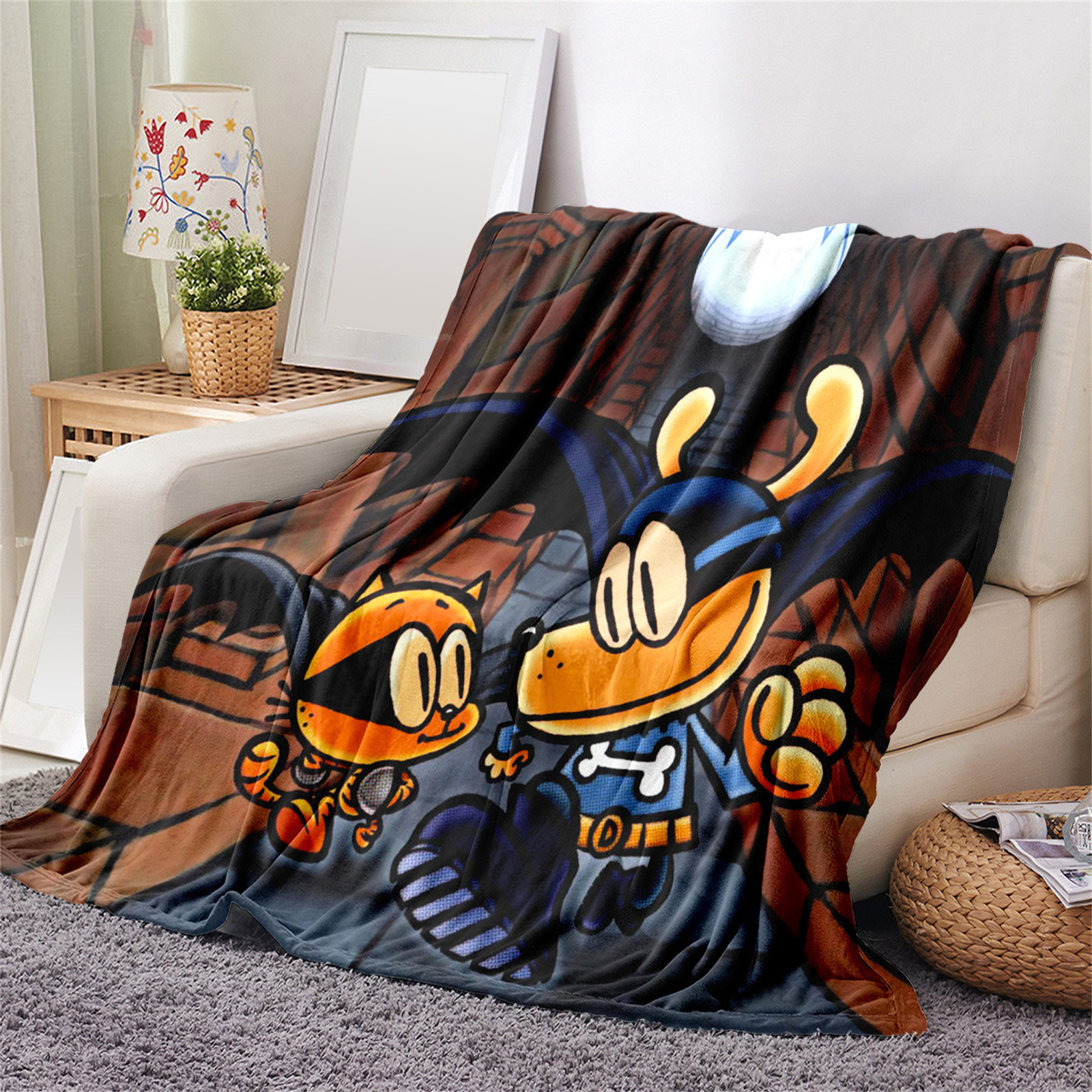 Bicoasu Make Their Day with This Cute and Soft Dog Man Anime Flannel ...