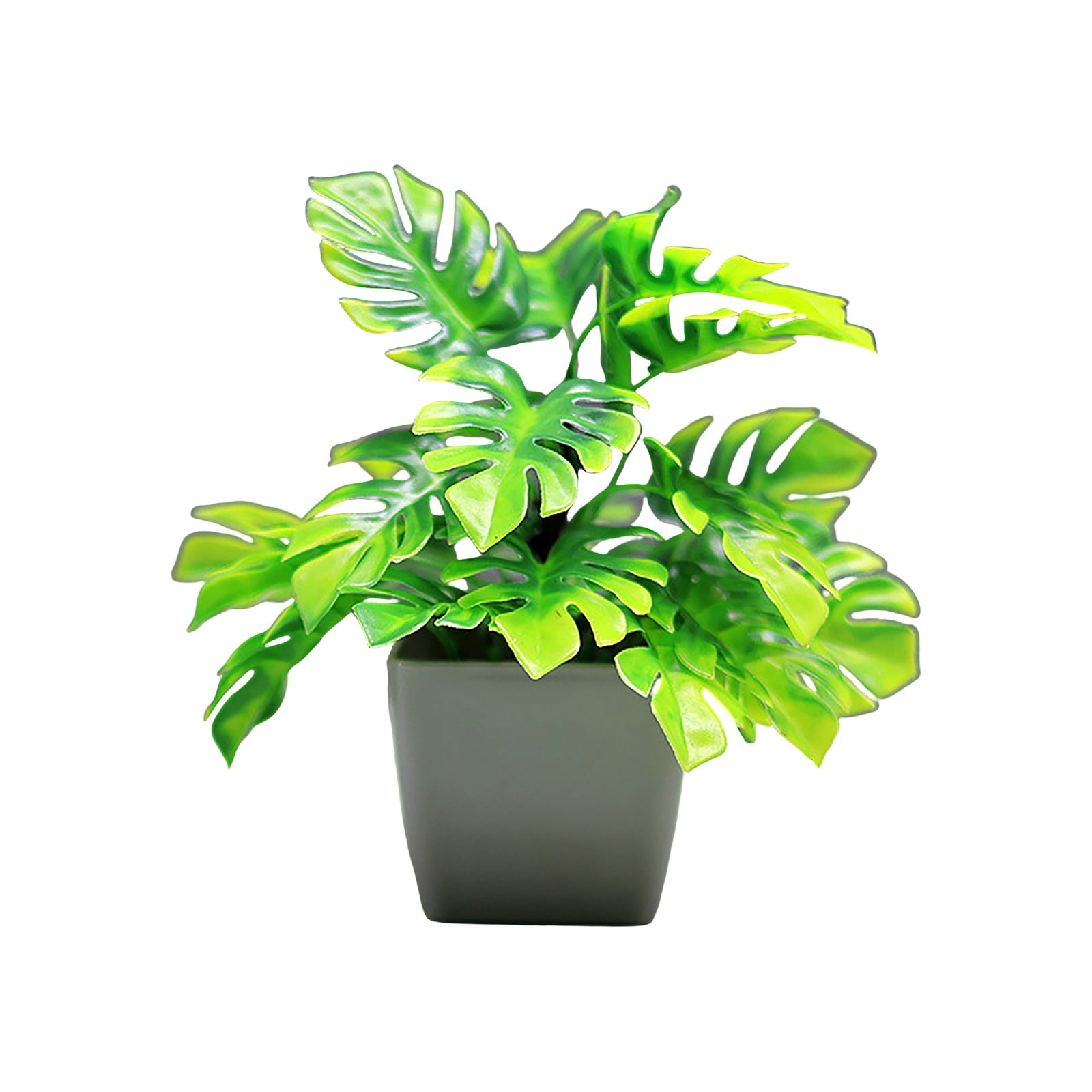 Bicoau Artificial Greenery Simulation Green Plant Potted Ornaments ...