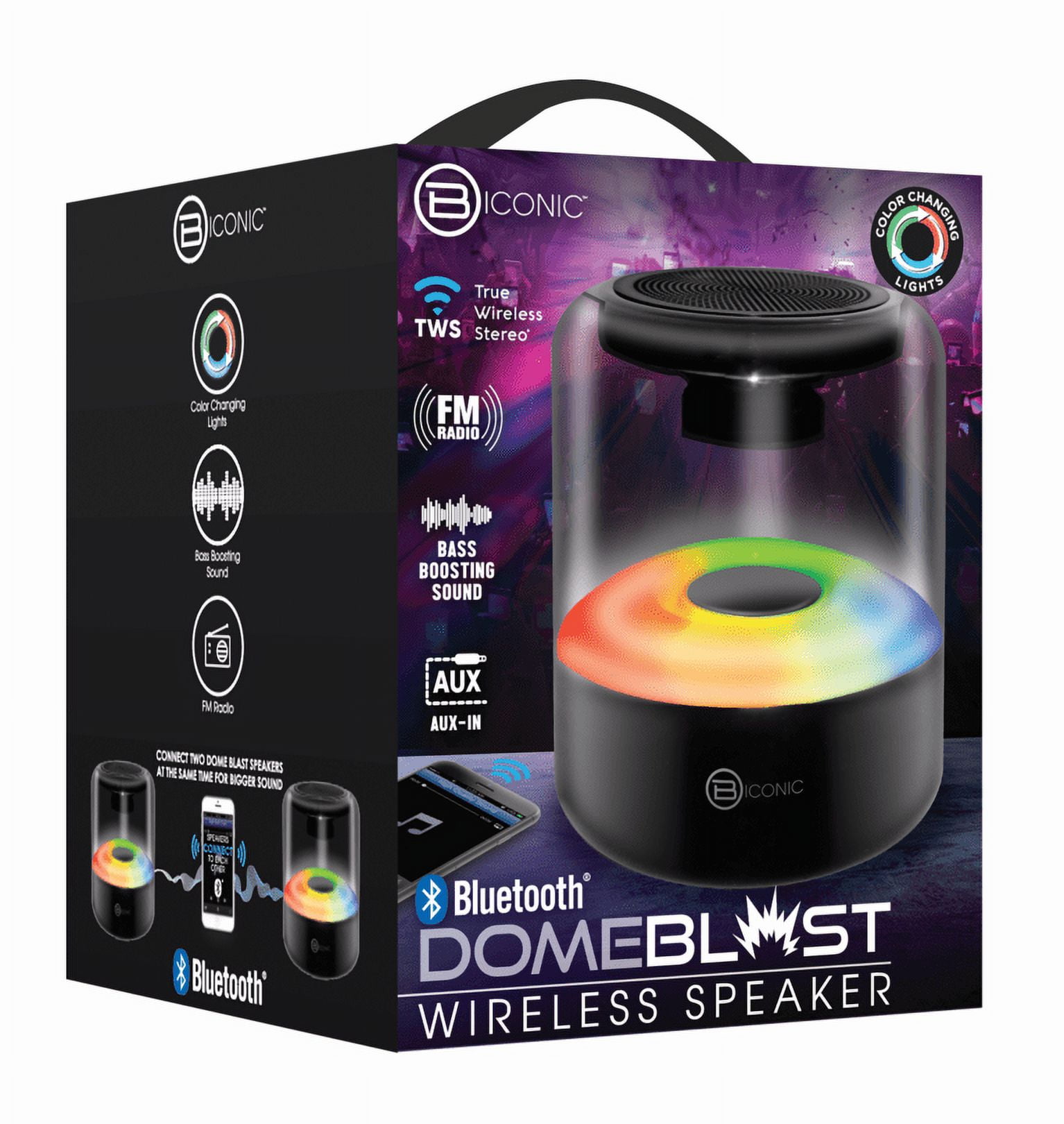 Biconic Bluetooth Speakers,Premium 20W Sound Portable Speakers ...