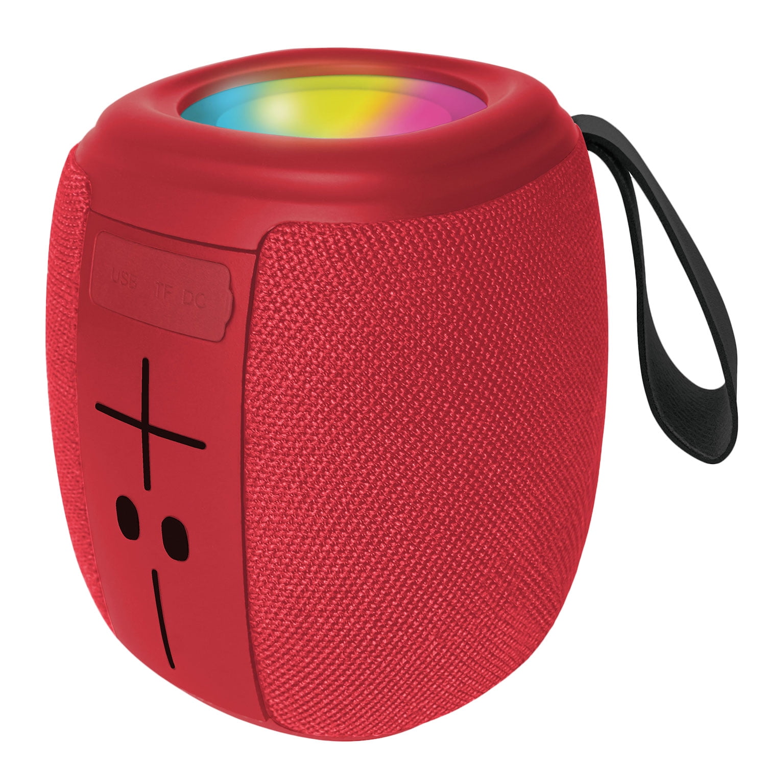 Biconic Oval Portable Bluetooth Speaker Red for Shower, Home, Outdoor ...