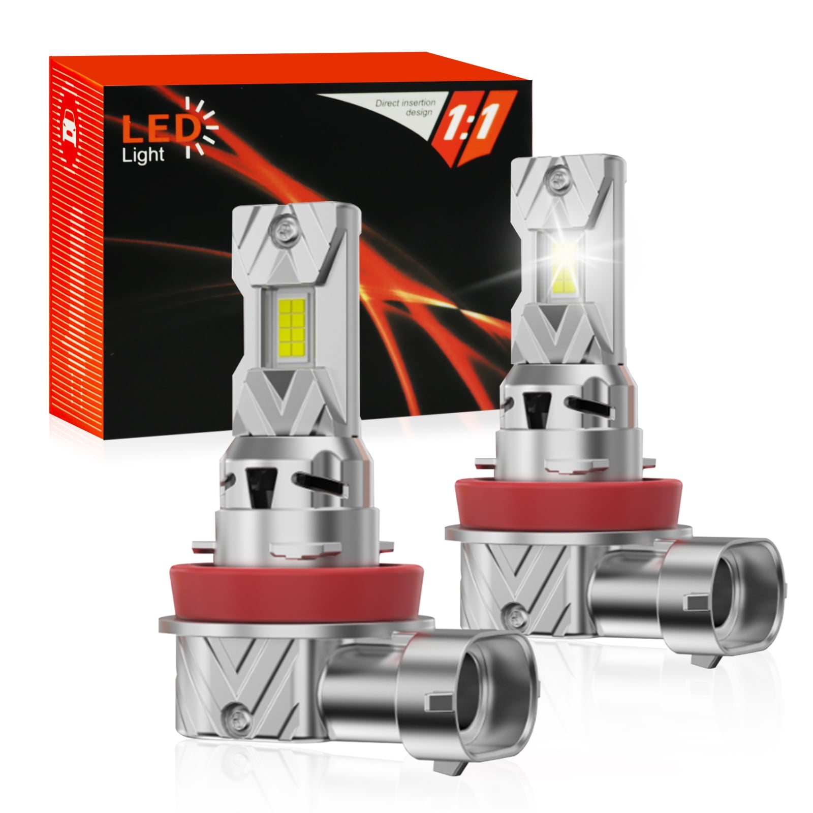 Bicuces H11 Light Bulb LED Bulbs Headlight Bulbs Fog Light Bulbs ...