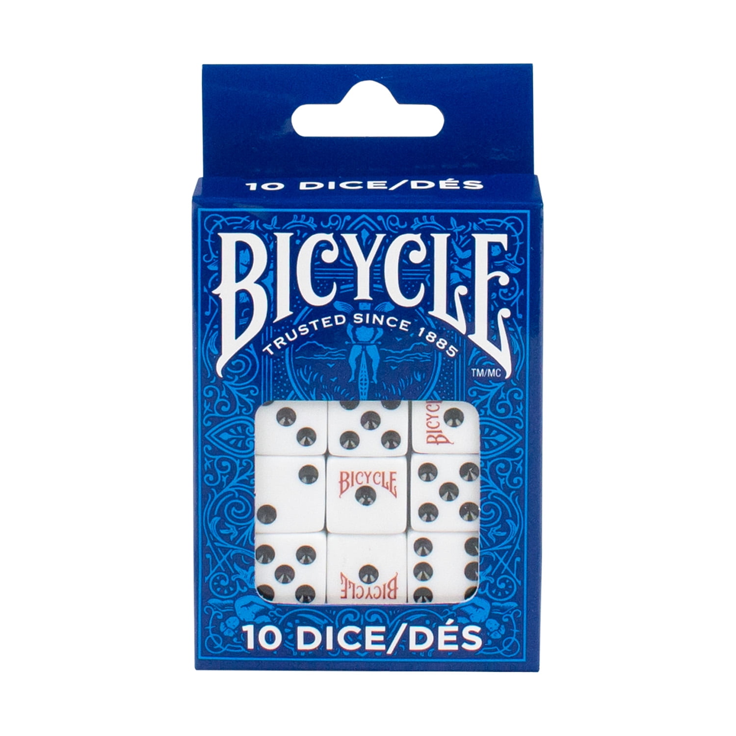 Bicycle Six-Sided Poker Playing Dice - Pack of 10 - Walmart.com