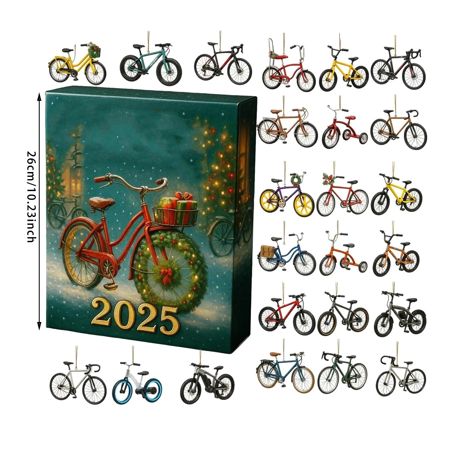 Bicycle Advent Calendar 2025, 24 Collectible Figures Countdown Calendar ...