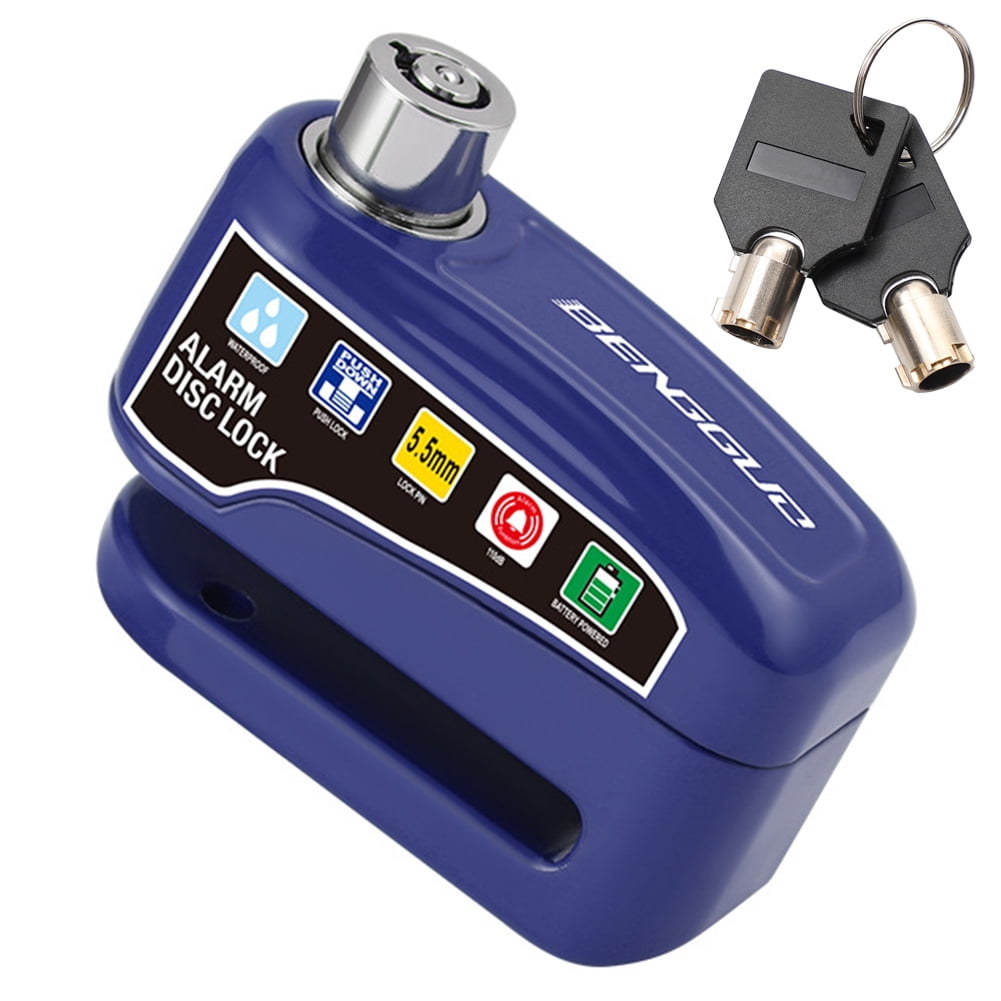 Bicycle Alarm Disc Brake Electric Lock with Keys Motorcycle Alarm Brake ...