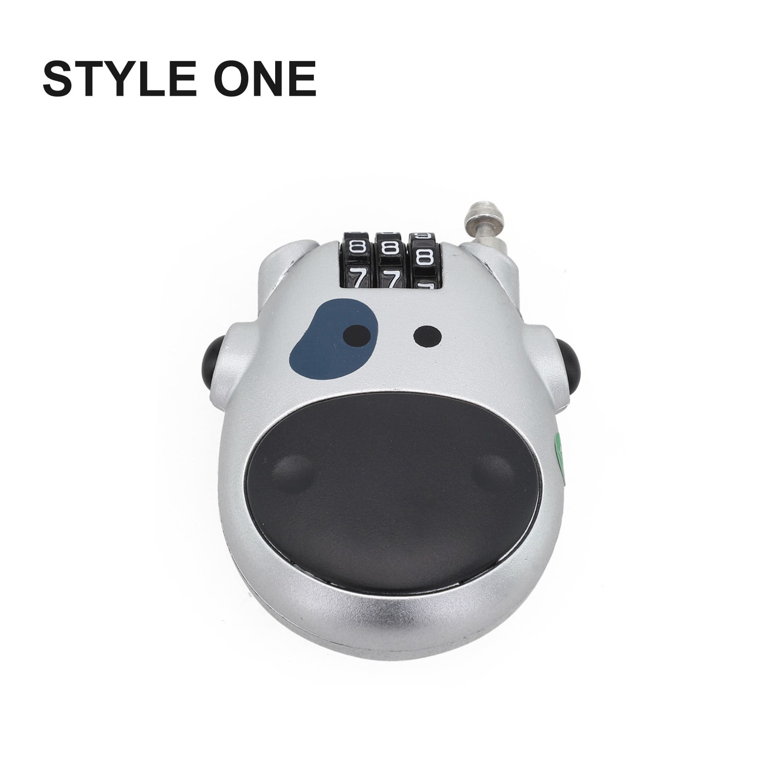 Bicycle And Motorcycle Wire Rope Lock Retractable Helmet Lock Password ...