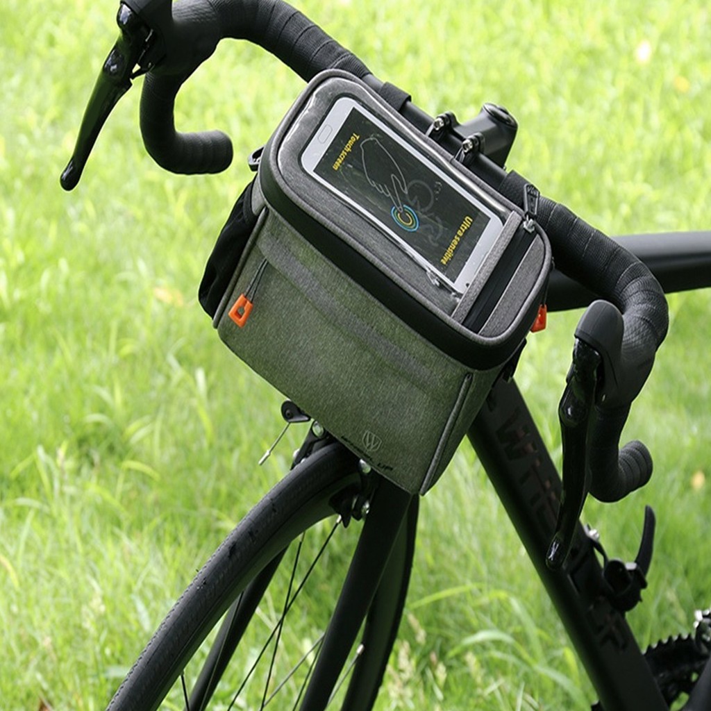 Bicycle Bag, WHEELUP Folding Skateboard Handlebar Storage, Portable ...